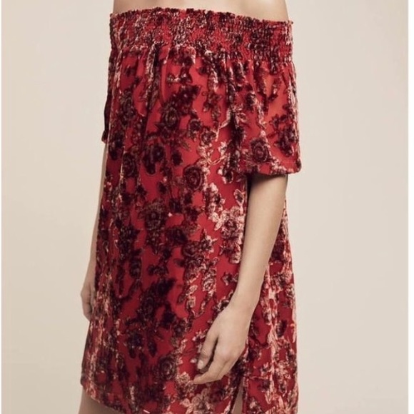 Anthropologie | Dresses | Anthropologies Seen Worn Kept Barrott Velvet ...
